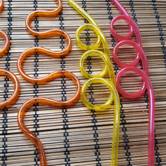Dining | Six Fun Reusable Plastic Straws Animal Utensils | Poshmark